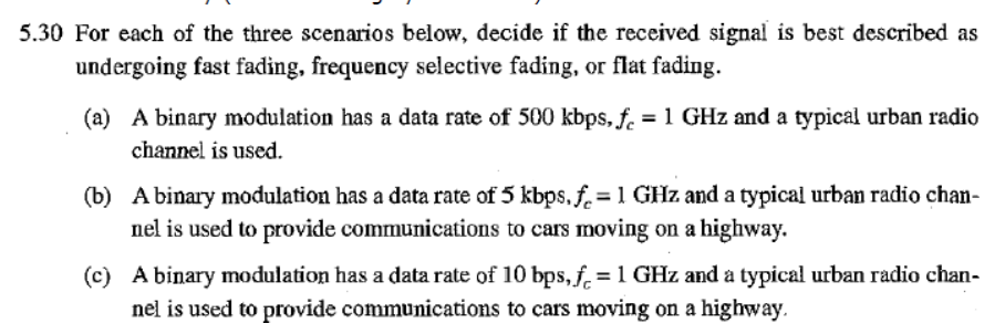 Solved for each of the three scenarios below, decide if the | Chegg.com