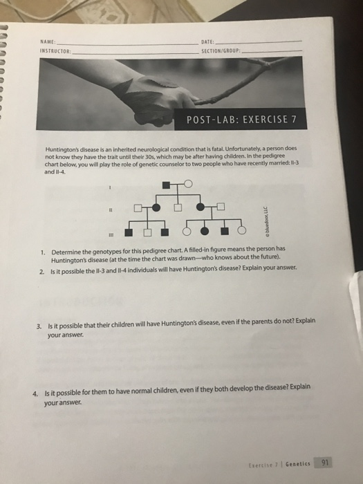 Solved NAME DATE: SECTION/GROUP: INSTRUCTOR POST-LAB: | Chegg.com
