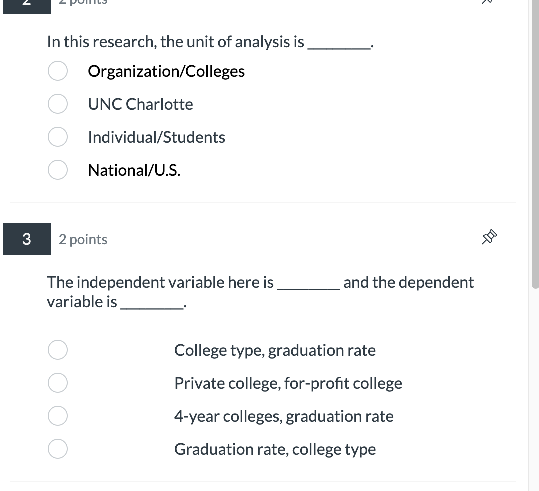 Solved A researcher at UNC Charlotte wants to examine how | Chegg.com