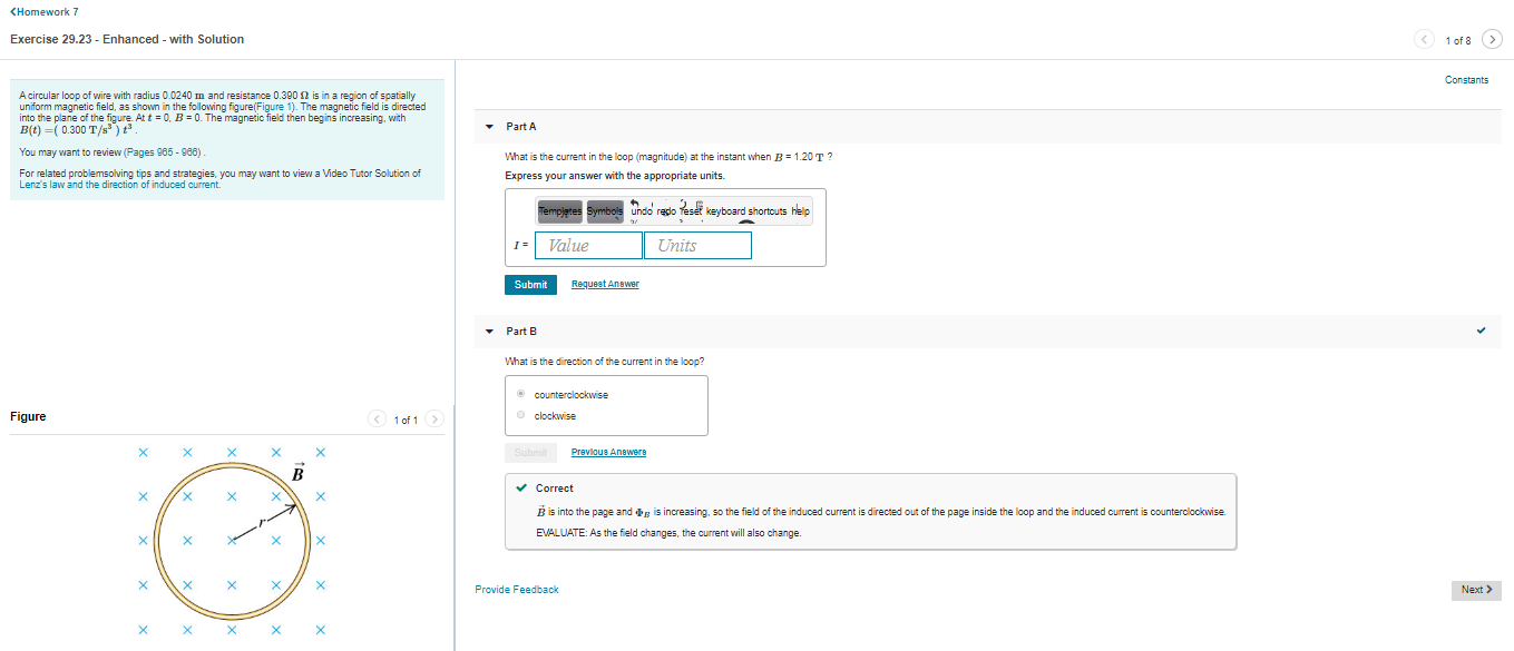 Solved CHomework 7 Exercise 29.23 - Enhanced - with Solution | Chegg.com