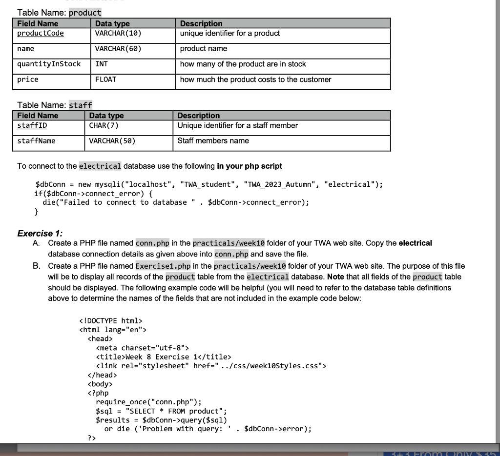 Solved Before you start: 1. Upload the html and php files | Chegg.com