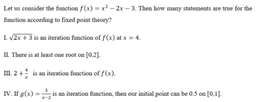 Solved Let us consider the function f(x) = x2 – 2x – 3. Then | Chegg.com