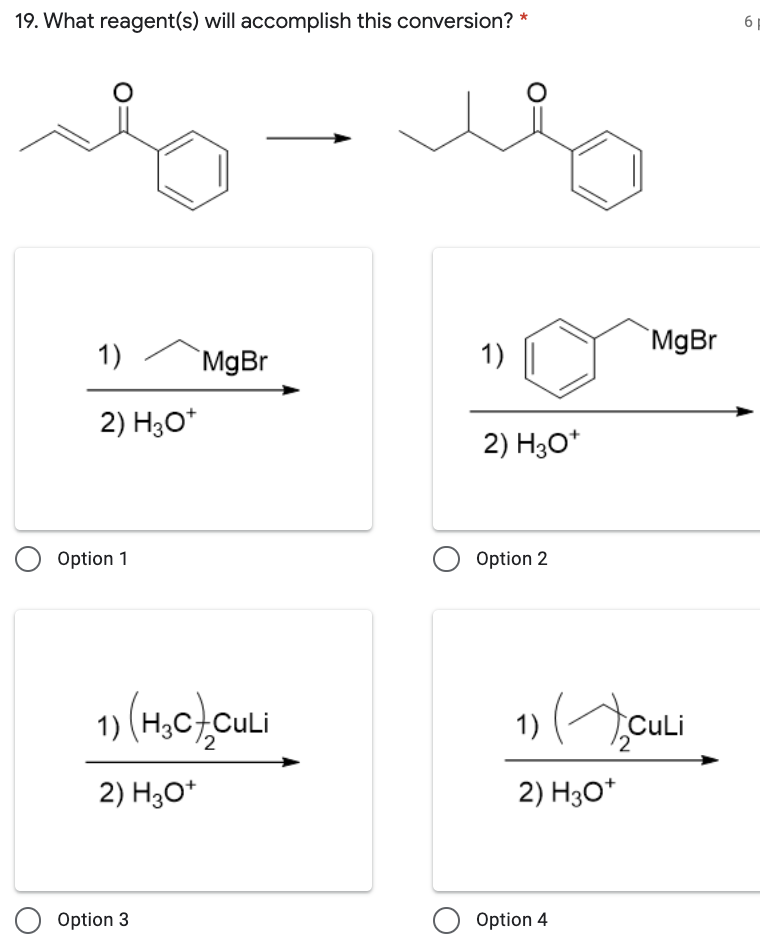 Solved 19. What reagent(s) will accomplish this conversion? | Chegg.com