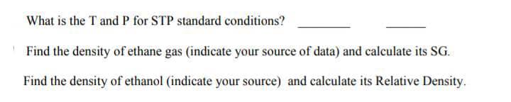 Solved What is the T and P for STP standard conditions? Find | Chegg.com