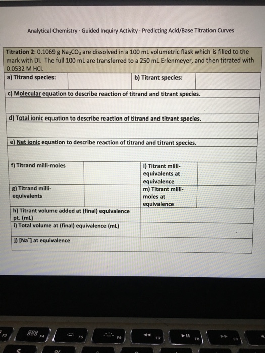 Solved Analytical Chemistry Guided Inquiry Activity | Chegg.com