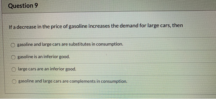 Solved Question 1 A decrease in price causes an increase in | Chegg.com