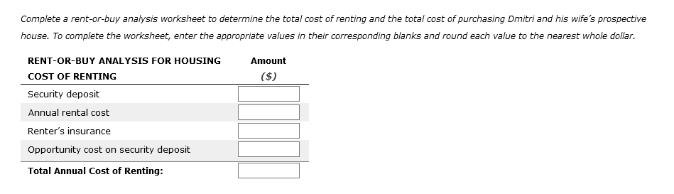 Solved which is better: to rent or to buy? The decision of | Chegg.com