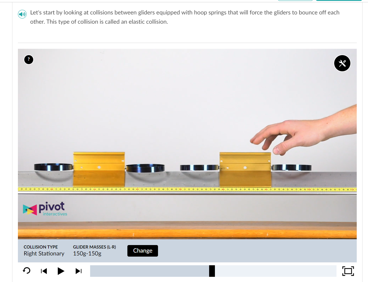 Solved Let's start by looking at collisions between gliders | Chegg.com