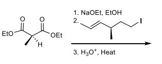 Solved 1. NaOEt, EtOH 2. Eto OEt H 3. H30*, Heat | Chegg.com