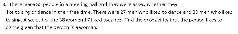 Solved 3. There were 85 people in a meeting hall and they | Chegg.com