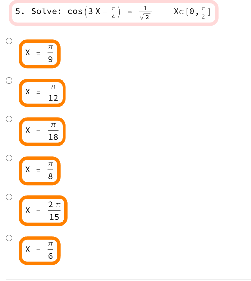 Solved Precalc Trig Please provide the work step by step | Chegg.com Solved Precalc Trig Please provide the work step by step | Chegg.com