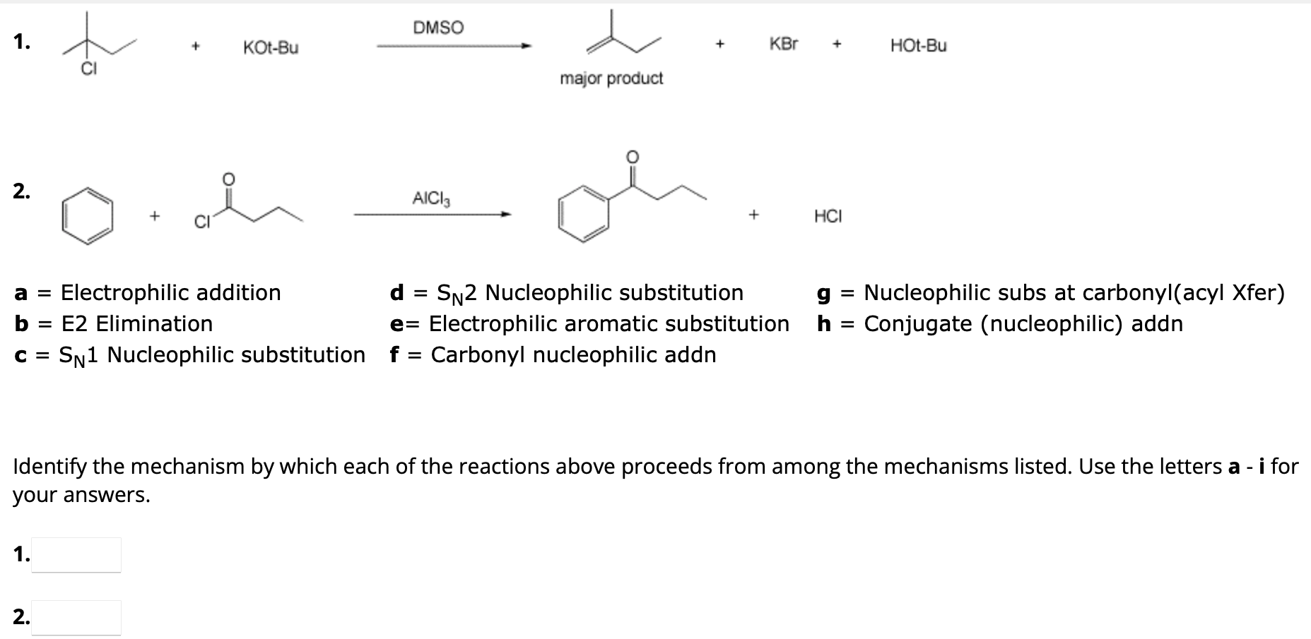 Solved 1. \\( +\\quad \\mathrm{KOt}-\\mathrm{Bu} \\) DMSO | Chegg.com