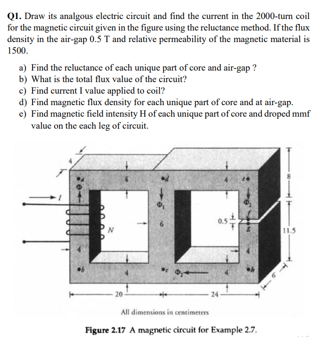Q1. ﻿Draw its analgous electric circuit and find the | Chegg.com