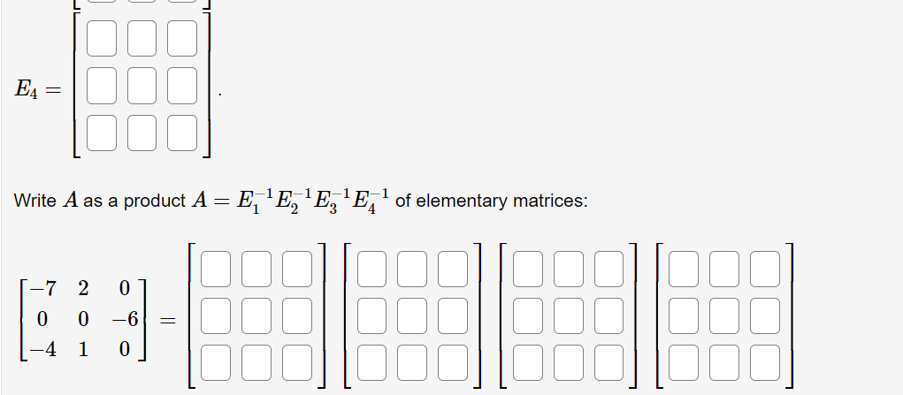 Solved Consider the following Gauss-Jordan reduction: | Chegg.com