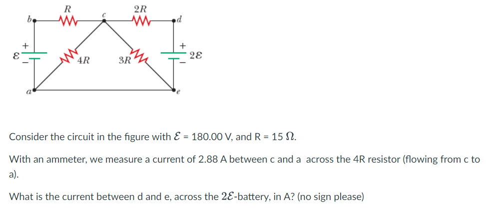 Solved b R w 2R w d + + 8 28 4R 3R Consider the circuit in | Chegg.com