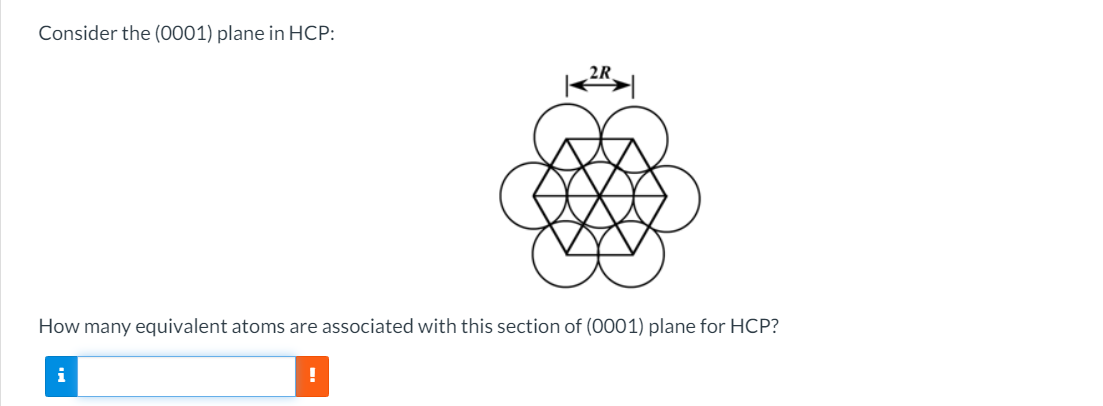 Solved Consider the (0001) plane in HCP: How many equivalent | Chegg.com