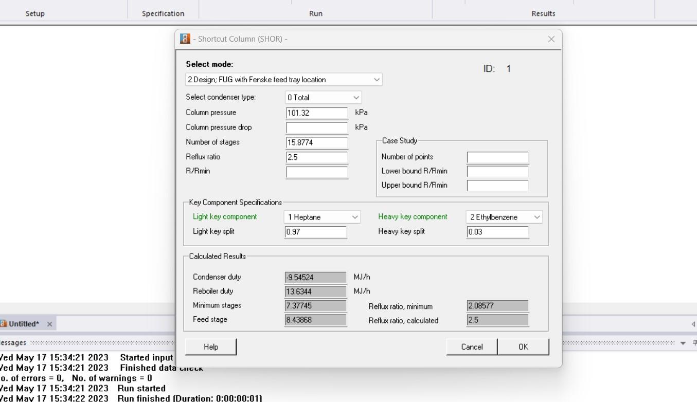 Solved A saturated liquid feed at boiling point | Chegg.com