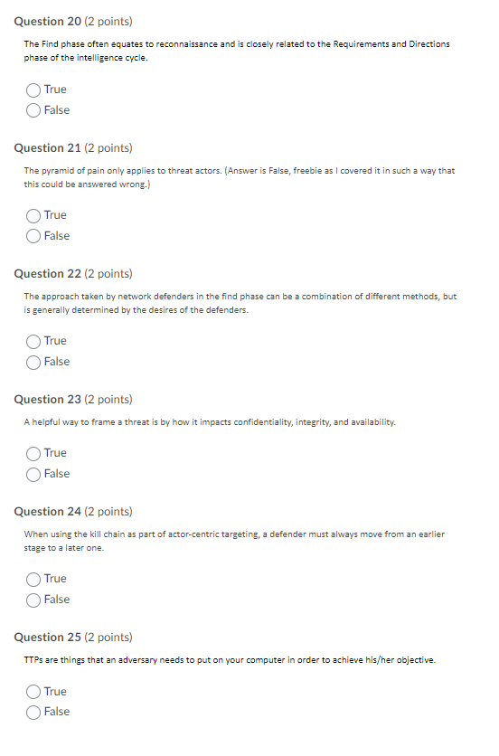 Solved Question 1 (2 points) Which of the following is not | Chegg.com