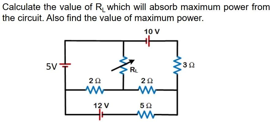 Solved Calculate the value of R₁ which will absorb maximum | Chegg.com