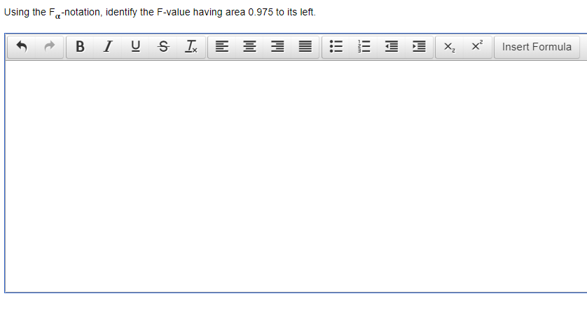 Using the Fa-notation, identify the F-value having | Chegg.com