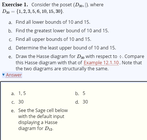 5. (a) Determine the complement of each element of D6 | Chegg.com