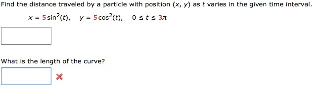 Solved Find the distance traveled by a particle with | Chegg.com