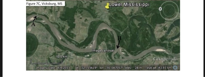 Solved Flood Plains and Stream Meanders The low gradient | Chegg.com