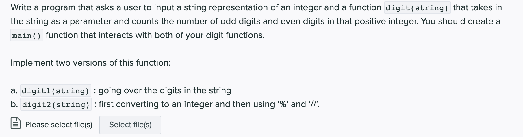 Solved Write A Program That Asks A User To Input A String 5657
