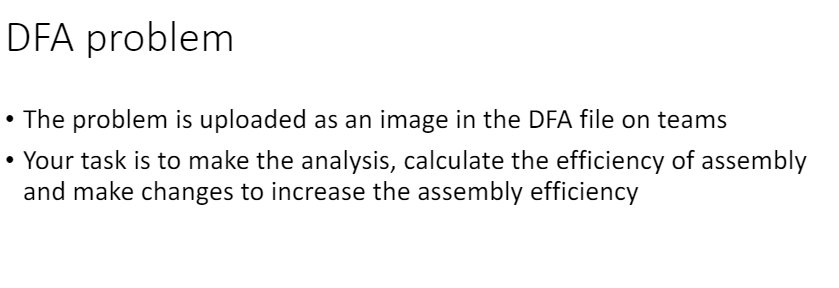 Pick your DFA case study from the file, link | Chegg.com