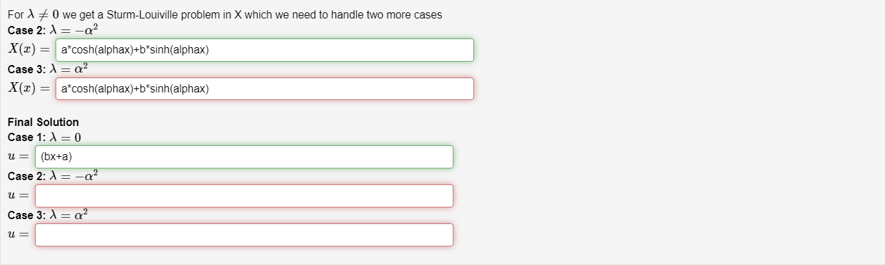 Solved (2 points) is typed as lambda, a as alpha. The PDE k2 | Chegg.com
