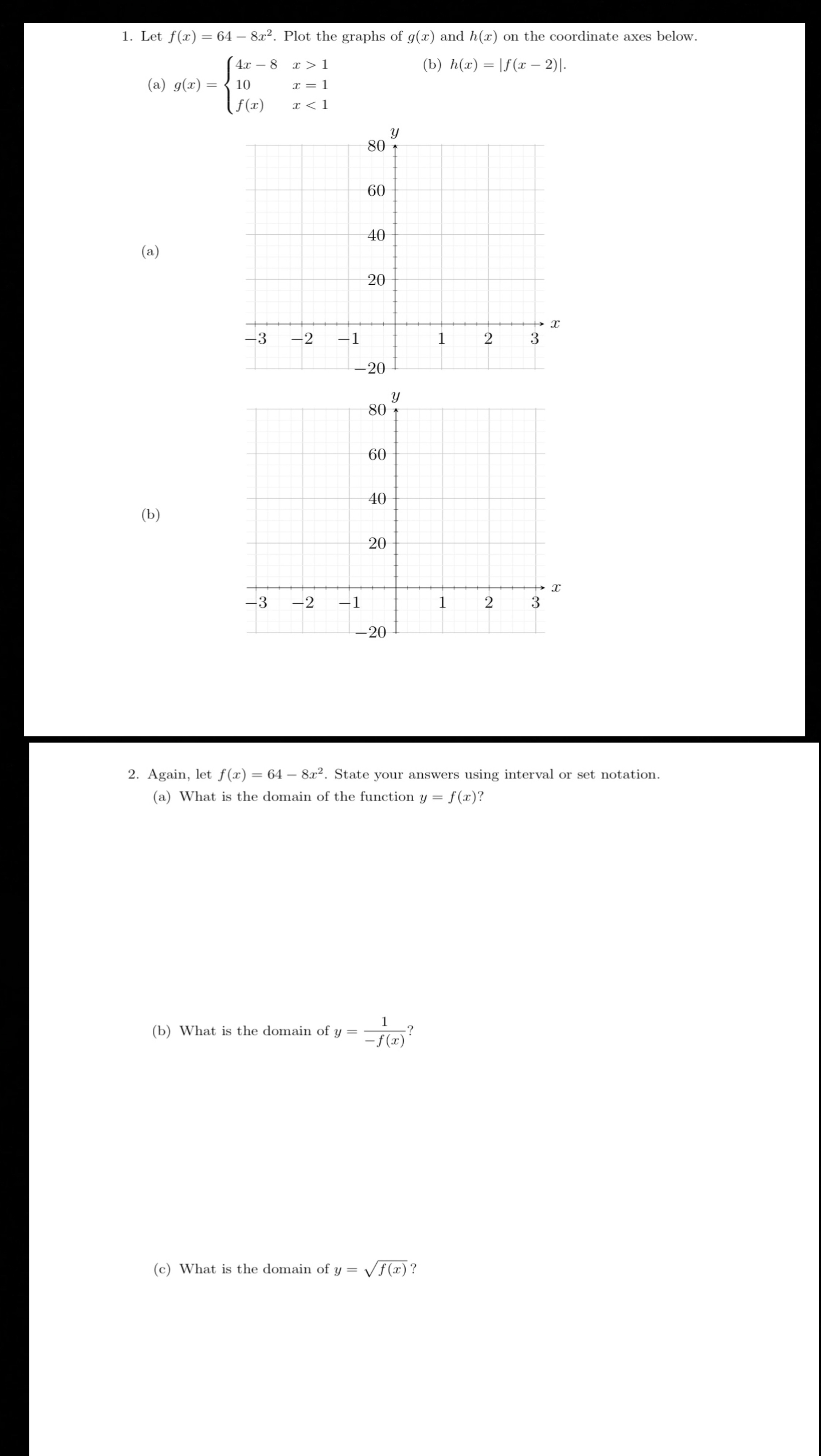 Solved Show me ﻿the steps to ﻿solve the questions and graphs | Chegg.com
