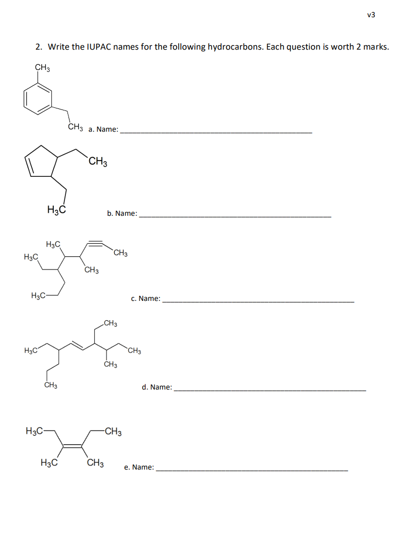 Solved 1. Draw the structures of the following hydrocarbons. | Chegg.com