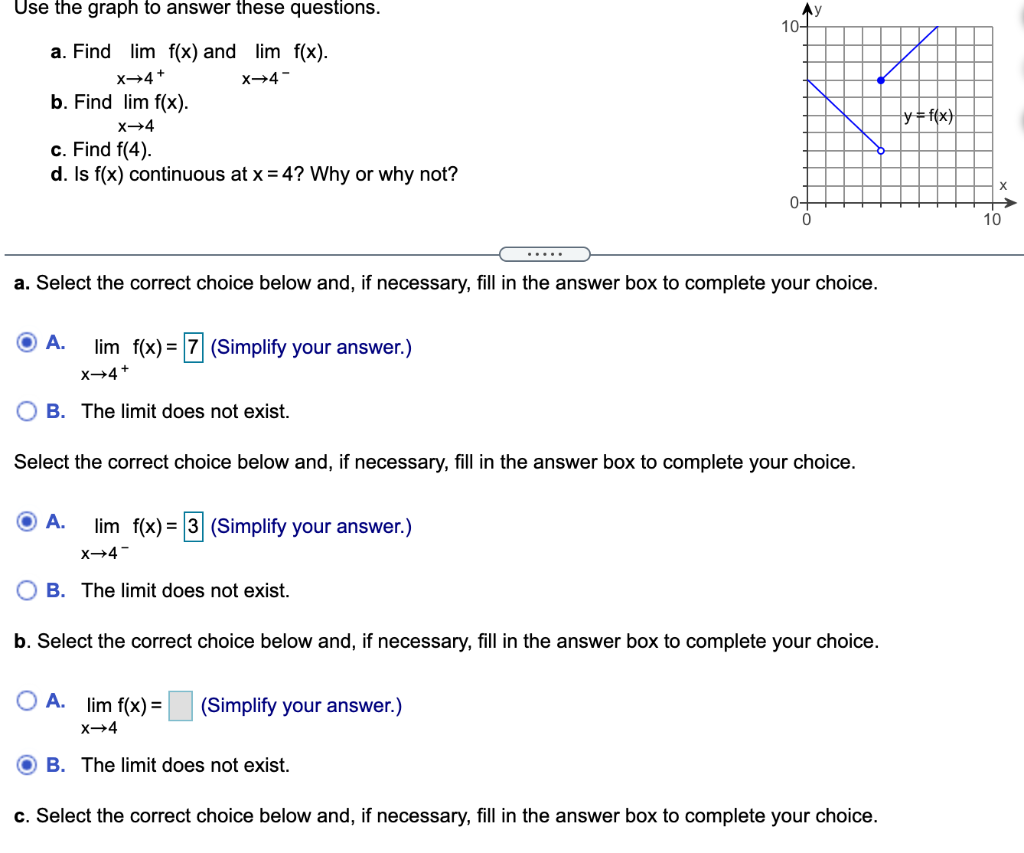 Solved C. Options A. f(4) = B. The function is undefined | Chegg.com
