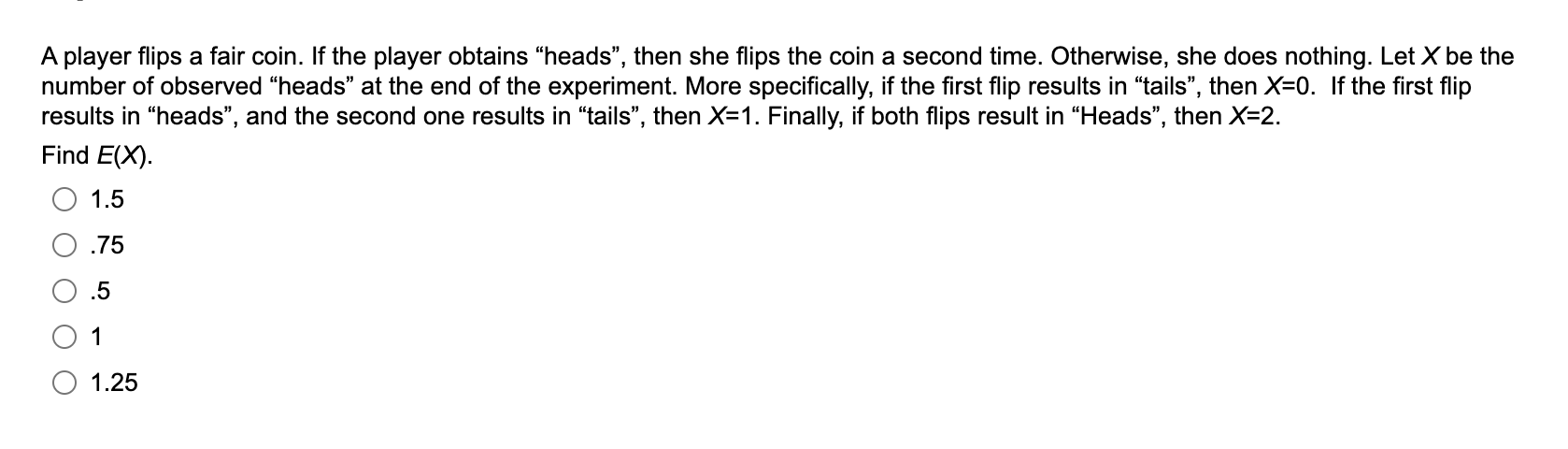 Solved A player flips a fair coin. If the player obtains | Chegg.com