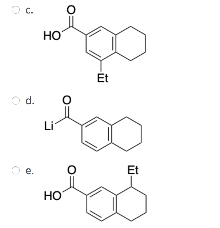 Solved What is the product of the following reaction? EtLi | Chegg.com