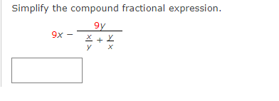 Solved Simplify the compound fractional expression. | Chegg.com