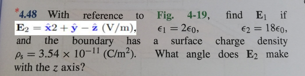 Solved sk 4.48 With reference to Fig. 4-19, find E1 if 2 | Chegg.com