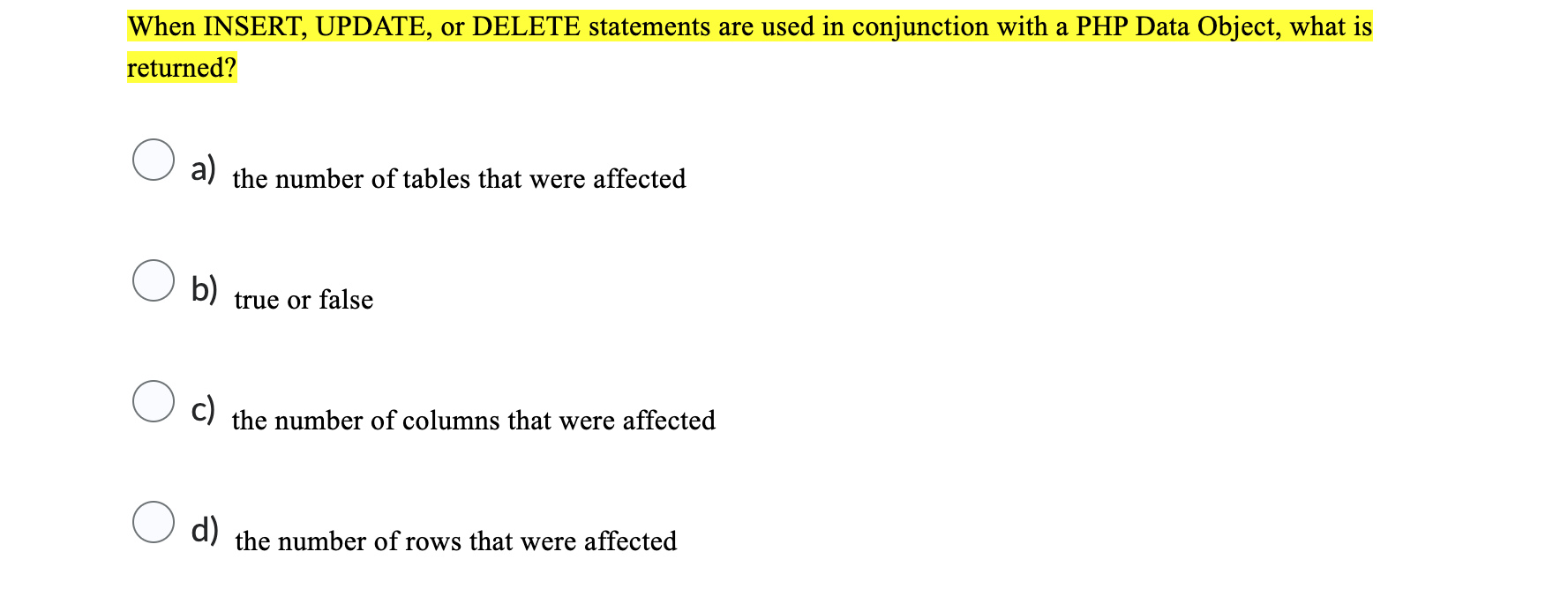 Solved When Insert Update Or Delete Statements Are Used In