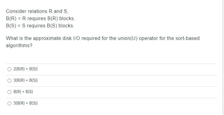 Solved Consider relations R and S, B(R) = R requires B(R) | Chegg.com