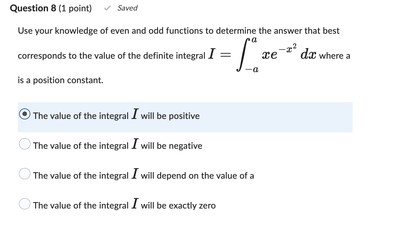 Solved Use your knowledge of even and odd functions to | Chegg.com