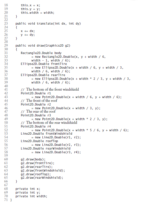 4.3. Consider the animation code from the end of | Chegg.com