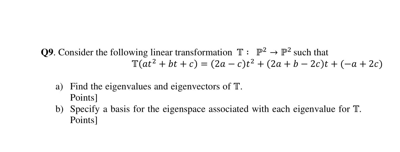 Solved Q5. Determine whether the following transformation | Chegg.com