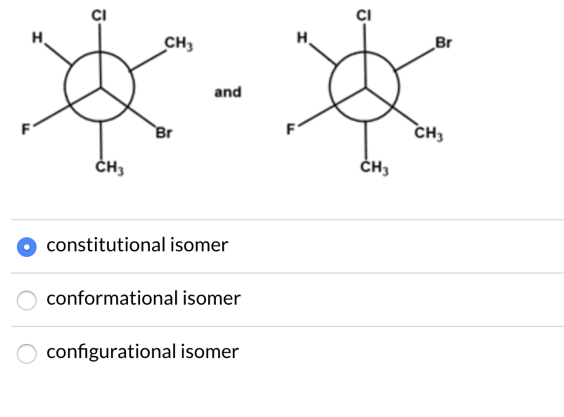 Solved and Br CH3 CH3 Сн o constitutional isomer o | Chegg.com