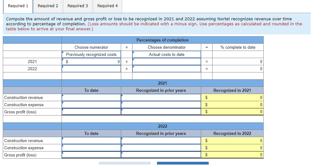 Solved Exercise 6-19 (Algo) Long-term contract; revenue | Chegg.com