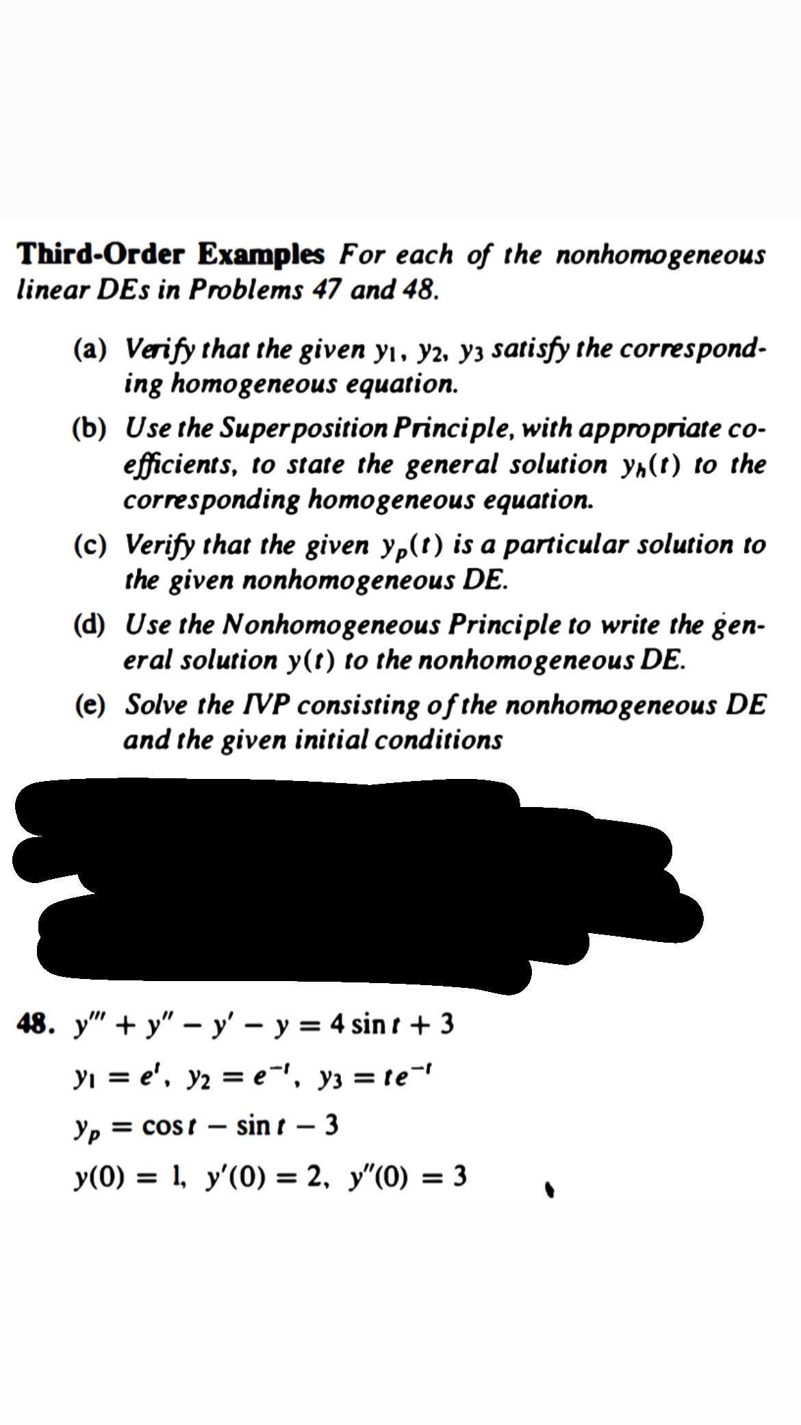 Solved Third-Order Examples For each of the | Chegg.com