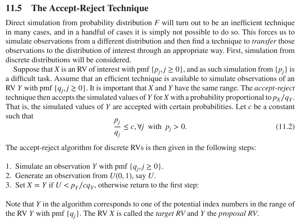 Using The “accept Reject” Algorithmsee Details Of