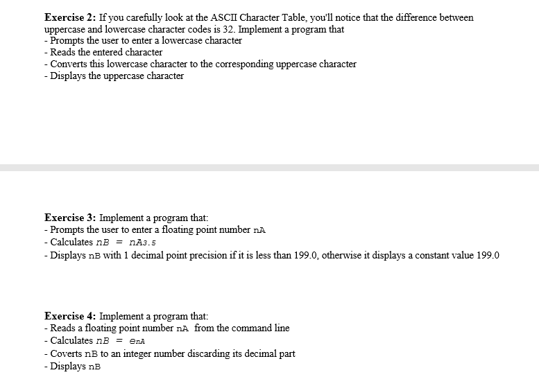 Solved Need java program code for exercise 1 to 5. Below | Chegg.com