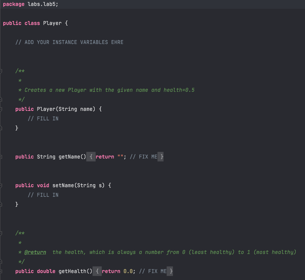Solved For this problem, you will develop the infrastructure | Chegg.com