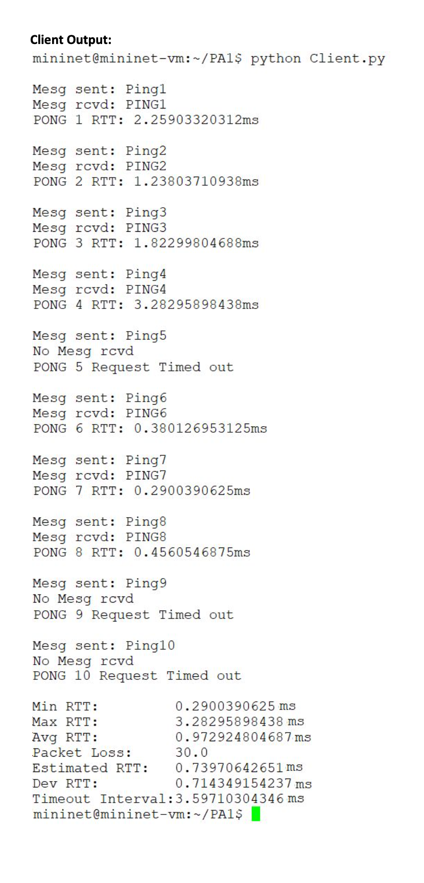 Udp Pinger In This Assignment You Will Learn The 