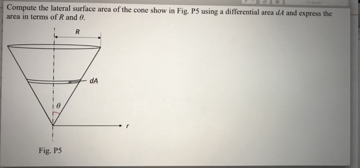 Solved Compute the lateral surface area of the cone show in | Chegg.com